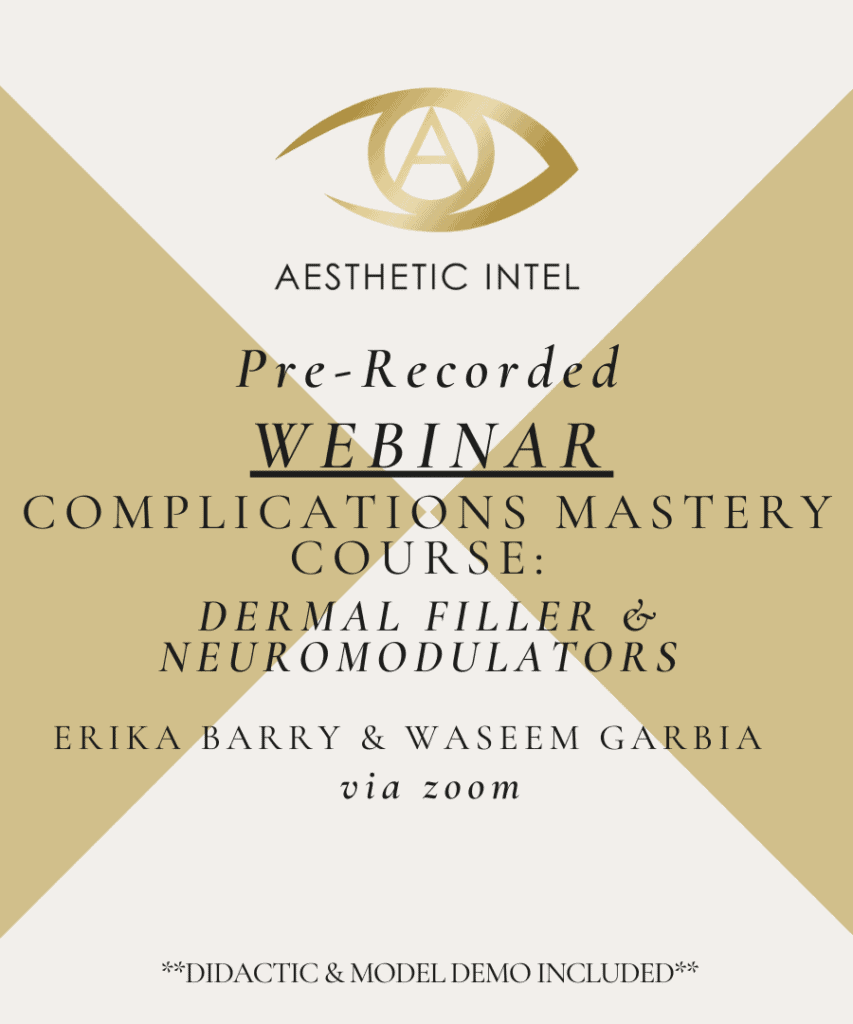 Upcoming Courses Aesthetic Intel | Injectable training | VA